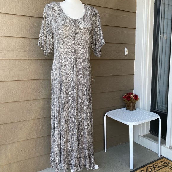 Starina | Dresses | Starina Womens Long Dress Flowering Snake Print ...